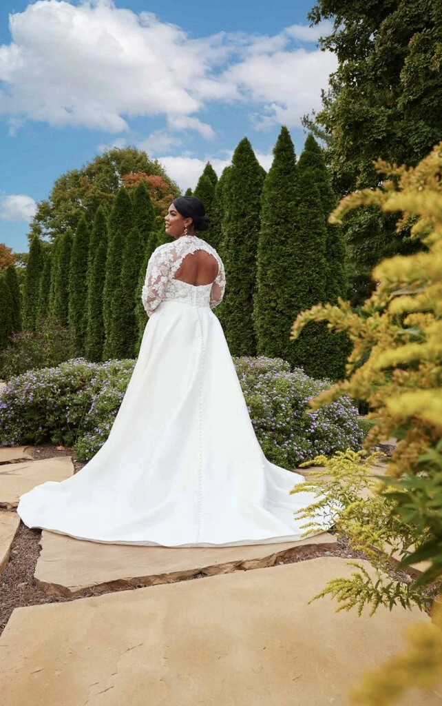 Elegance Meets Modesty High Neck Modest Wedding Dresses Pretty Happy 6845