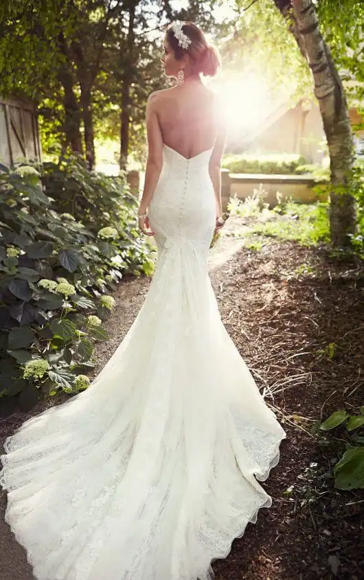 Backless Lace Wedding Dress | Essense of Australia