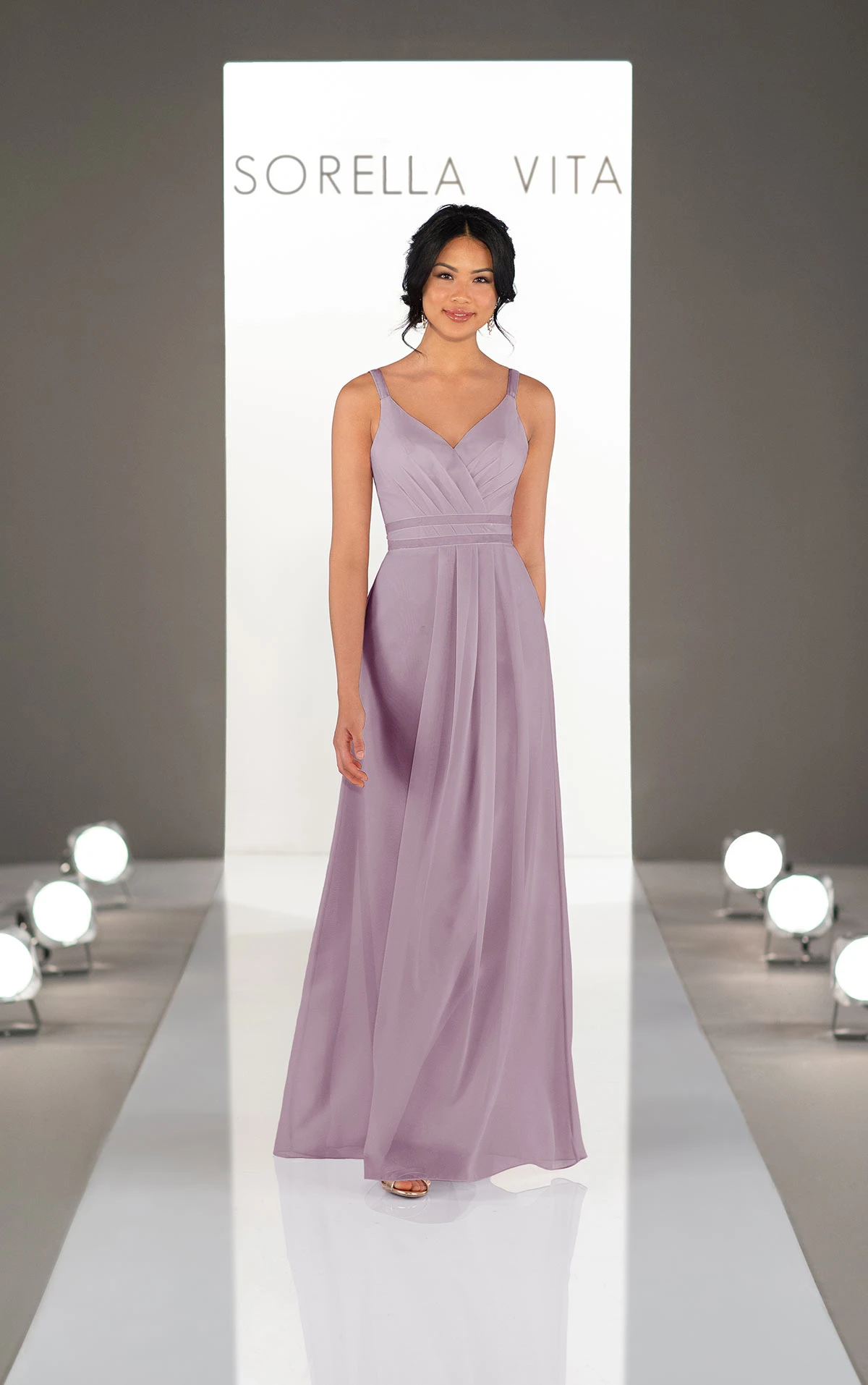 Classic Bridesmaid Dress with Velvet Detail | Sorella Vita Bridesmaid ...